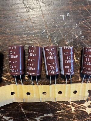 NIPPON NCC KZE 1500uF 25V 12.5x25mm 25V1500uF Aluminum Electrolytic ...