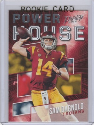 SAM DARNOLD Power House USC ROOKIE CARD Trojans College Football RC NY ...