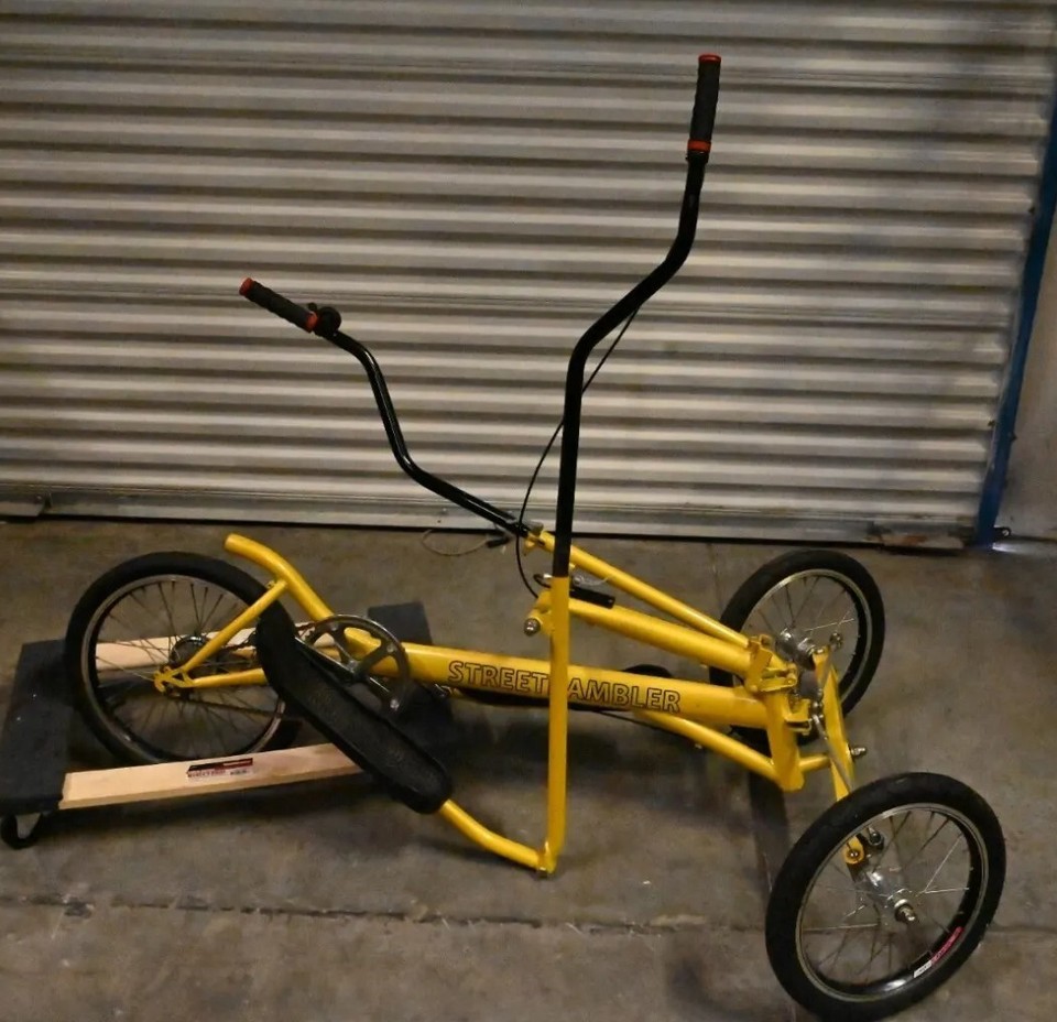 Street Rambler Strider Eclipse Elliptical Trike Yellow Exerciser | eBay