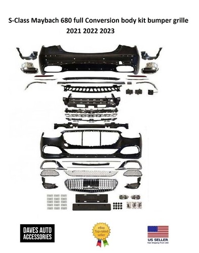 S-Class Maybach 680 full Conversion body kit bumper grille 2021 2022 ...