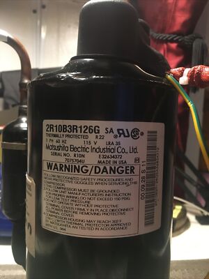 Matsushita 2R10B3R126G 115 V 1 PH 60Hz LRA 35 Compressor | eBay