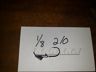 25 1/8oz Stand Up Jigs on Flat Eye Mustad 32798 BLN UltraPoint 2/0 or 3 ...