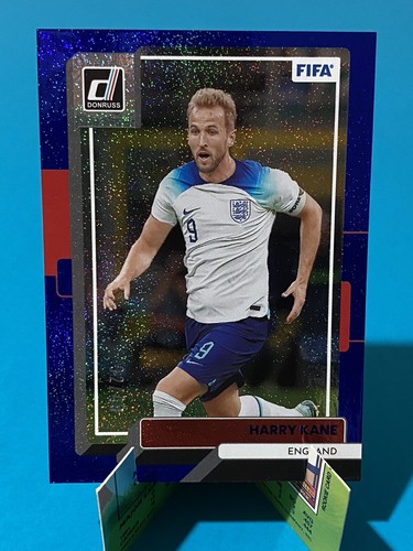 Harry Kane 2022-23 Donruss #/49 FIFA soccer card Blue Sparkle Refractor ...
