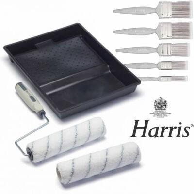 Harris 9" Paint Roller Set Complete Decorating Kit + Trojan Paint ...