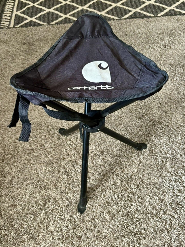 Carhartt promo item Tripod Stool Black 21" Dealer giveaway | eBay