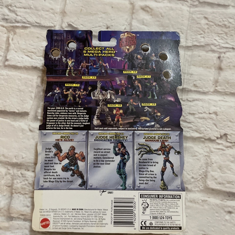 Mega Heroes Judge Dredd Pack #4 1995 | eBay
