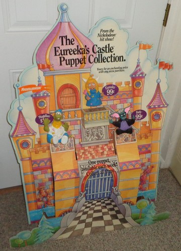 Nickelodeon Eureeka's Castle Hand Puppet Toy Set Pizza Hut Display MTV ...