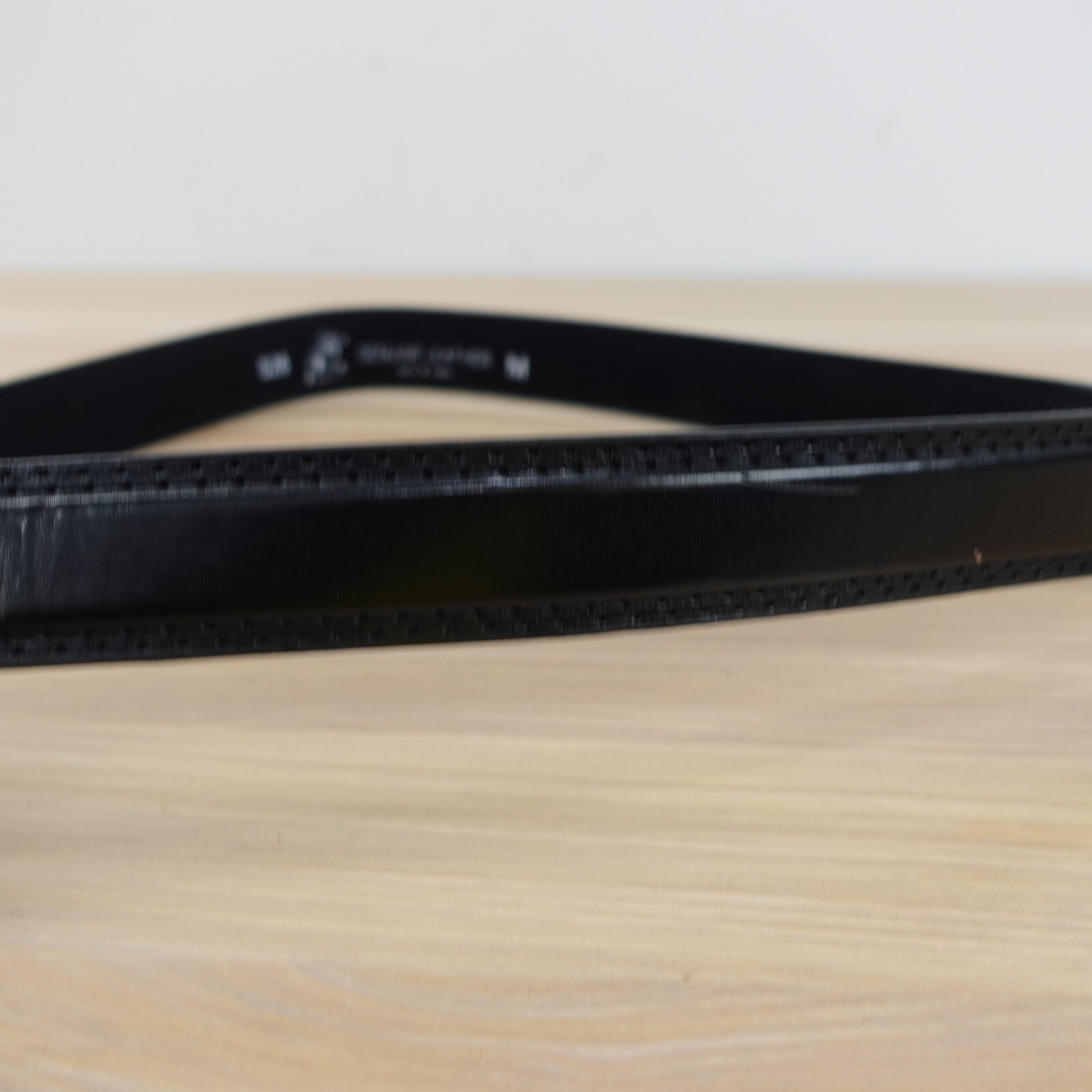 Belt Mens Black Leather Size 34 Silver Buckle Classic Dress Basic ...