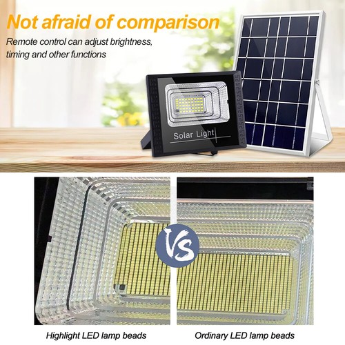 Outdoor Waterproof Flood Light Solar Dusk Dawn LED Road Lamp+Solar ...