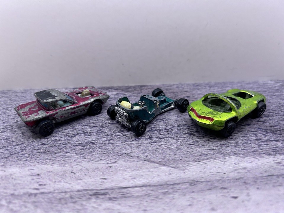 Redline Hotwheel Lot Silhouette, Red Baron & Python Restoration ...