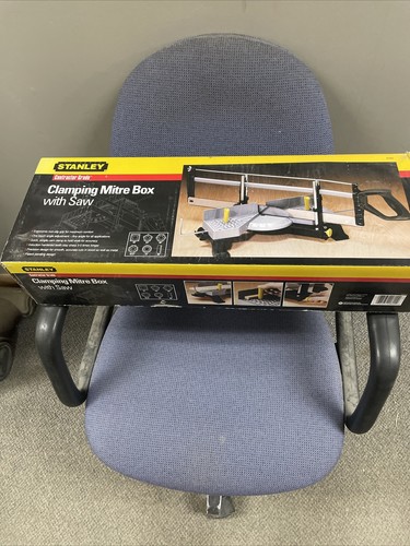 STANLEY 20-800 27.75-in. Adjustable Angle Clamping Miter Box w/ 22-in ...