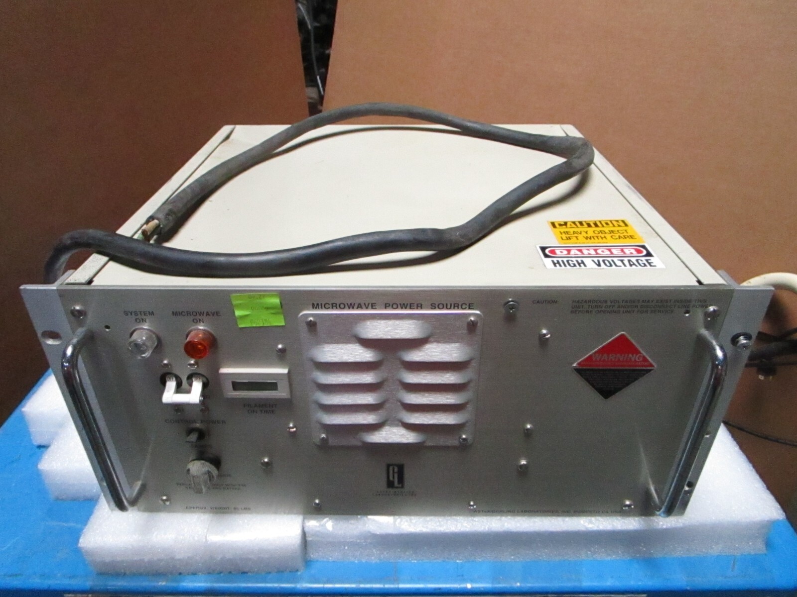 ASTEX GERLING GASONICS 16474-01 MICROWAVE POWER SOURCE GENERATOR 94 ...