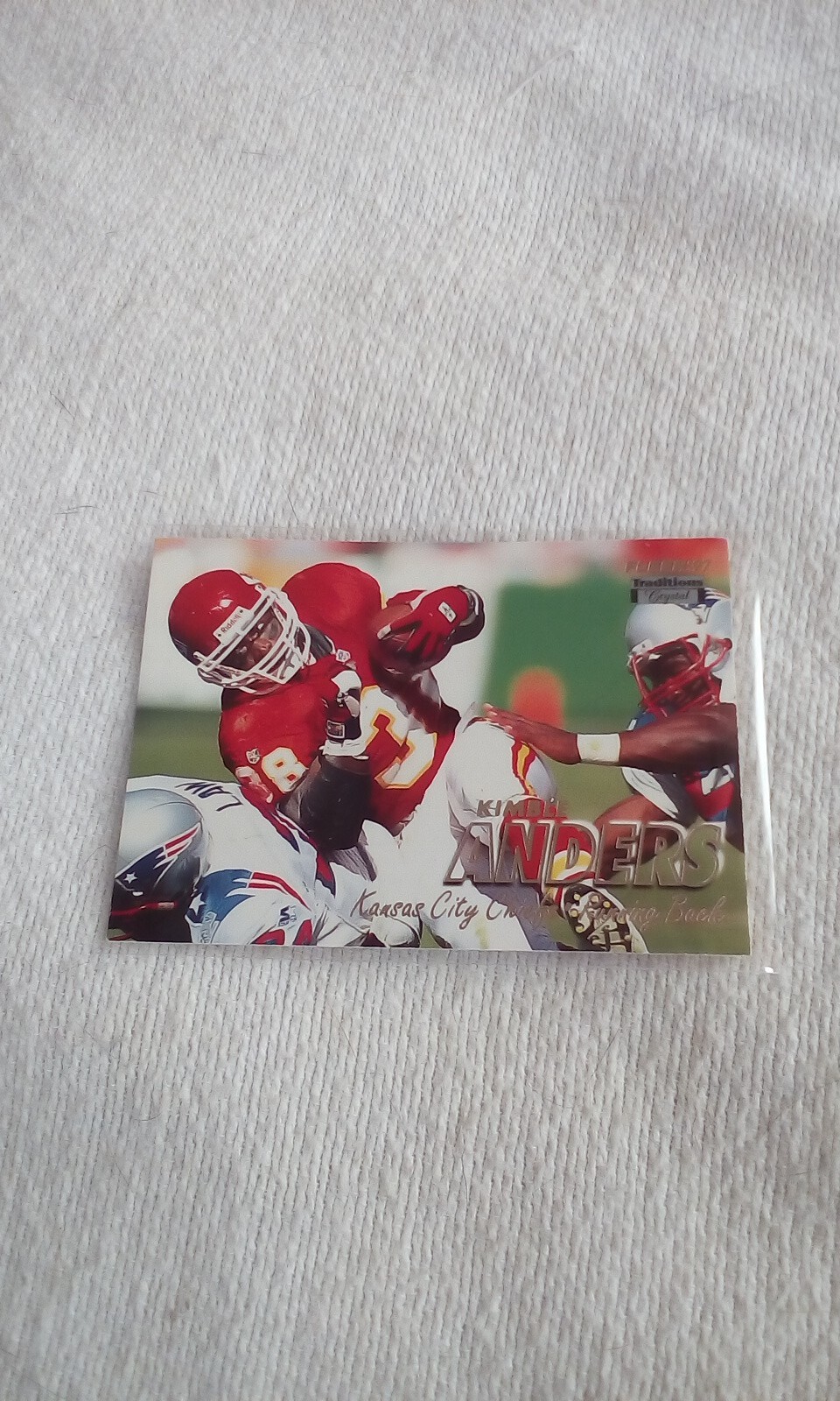 1997 Fleer Crystal Silver #178 Kimble Anders Running Back Kansas City ...