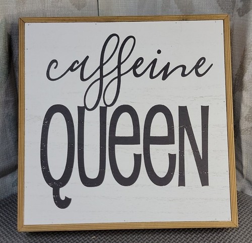Decorative wood box sign "caffeine QUEEN" Box Sign | eBay