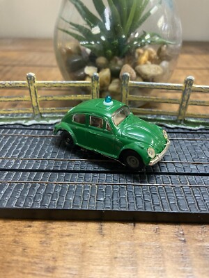 Aurora TJet AFX Faller/ Faller VW Police car HO slot car green | eBay