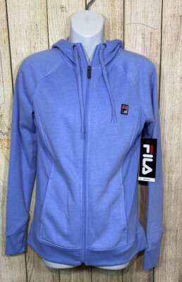 Fila Women’s Light Blue Full Zip w/Pockets Hooded Basic Jacket NWT - XS ...