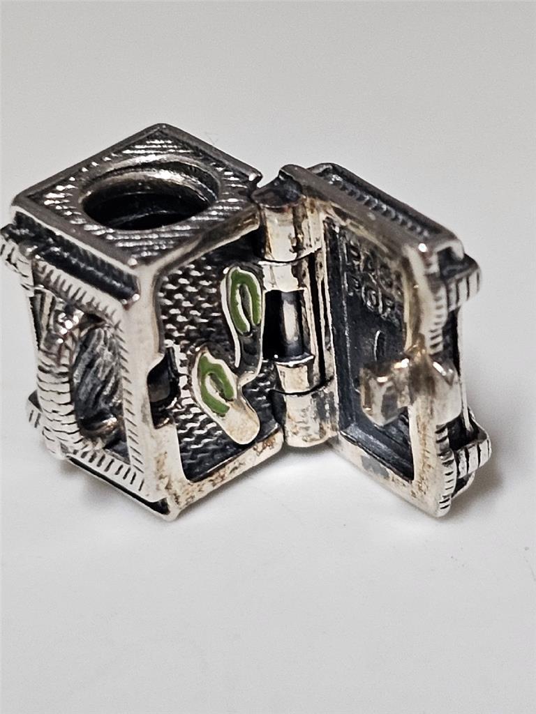 New Chamilia STEAMER TRUNK - Sterling 925 Locket Charm Bead 2010-3237 ...