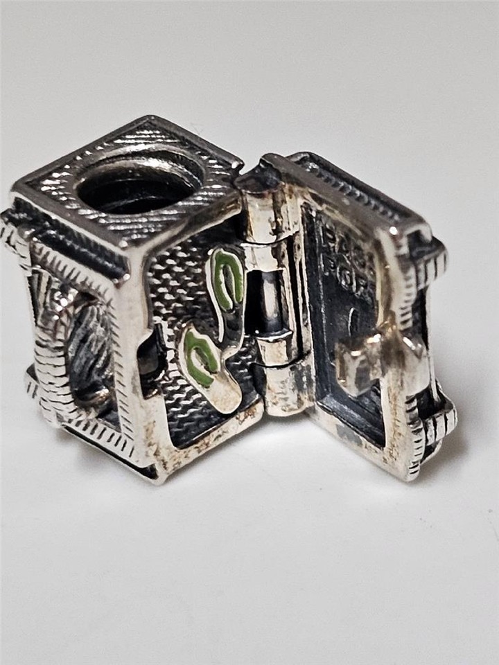 New Chamilia STEAMER TRUNK - Sterling 925 Locket Charm Bead 2010-3237 ...