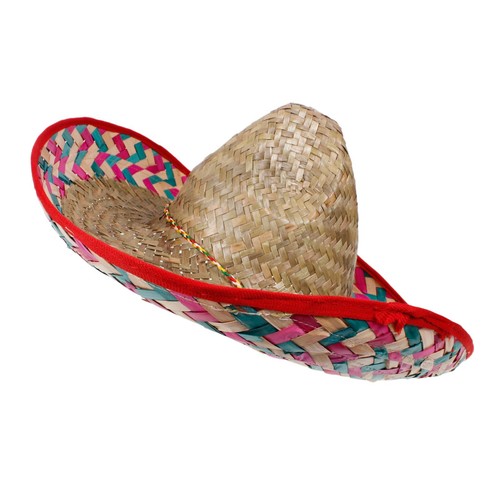 Mexican Sombrero Straw Hat Spanish Bandit Gringo Cowboy Wild Western ...