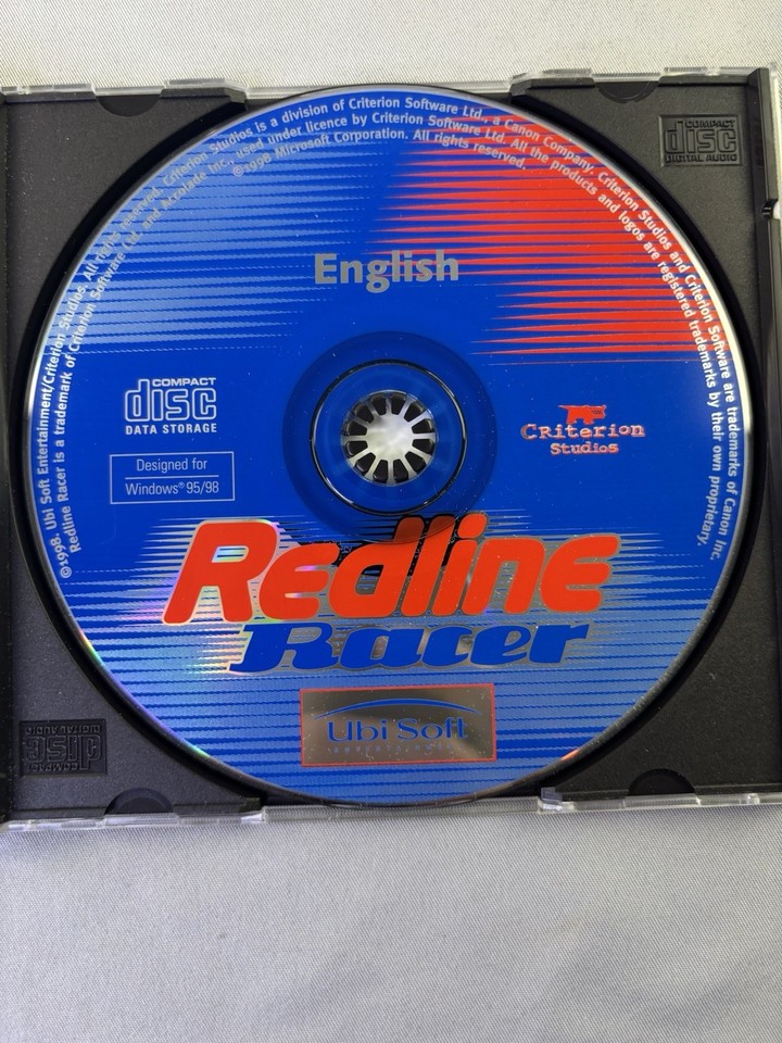 Redline Racer PC Computer CD-ROM Video Game Motorcycle Racing Ubisoft ...