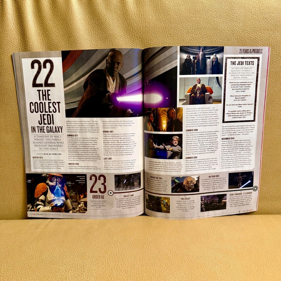 Empire Magazine April 2024 Star Wars Prequels 25th Anniversary Dark ...