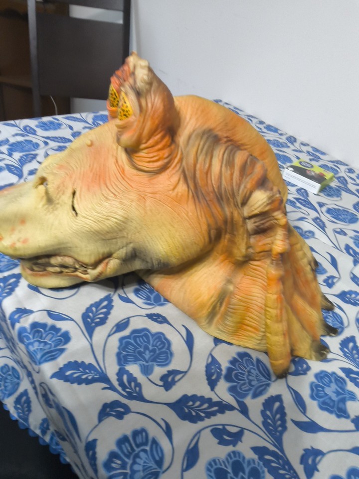 Vintage Star Wars Jar Jar Binks Mask Halloween Cosplay Costume PVC ...