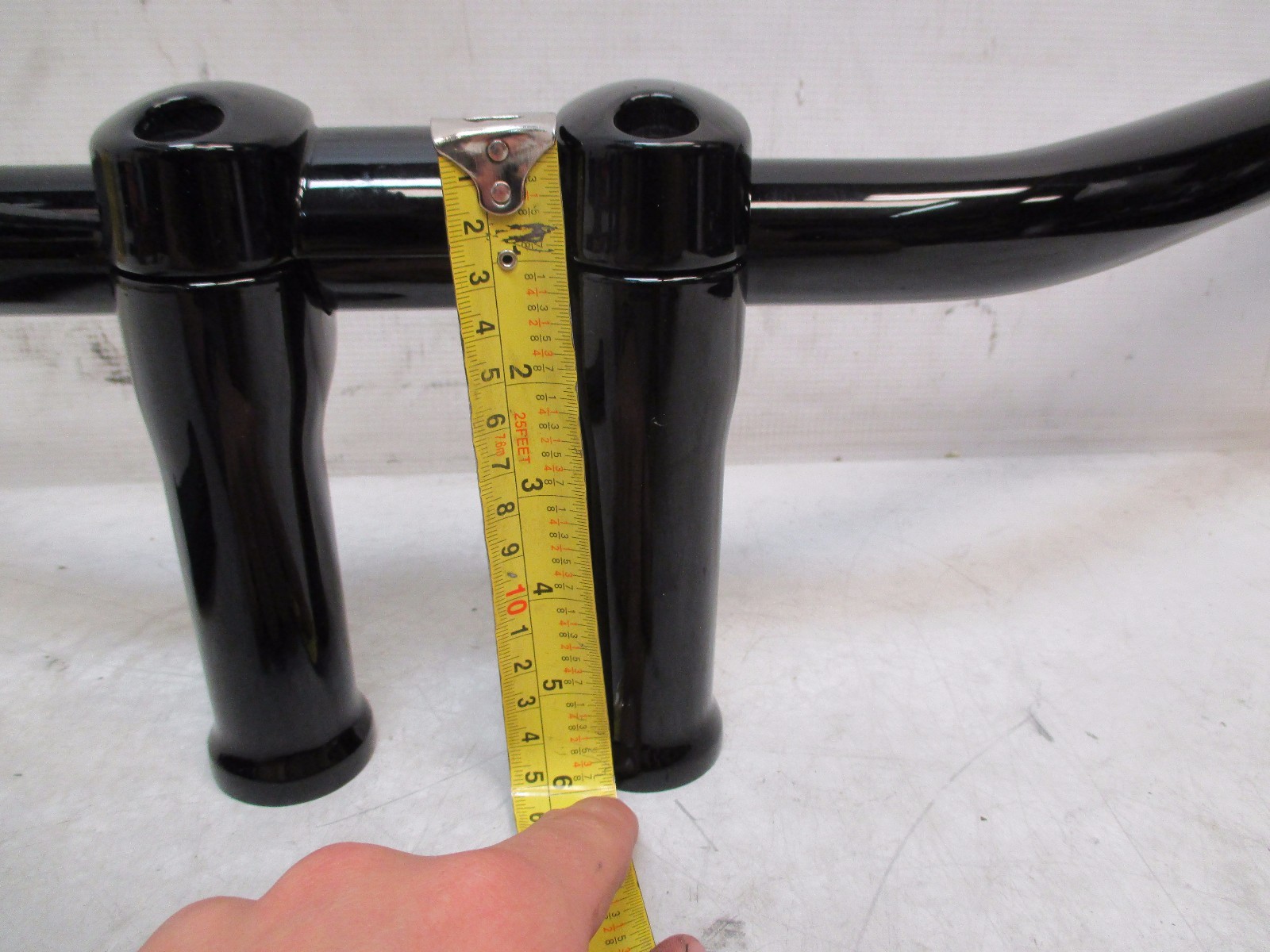 HARLEY DAVIDSON WIDE STOCK HANDLE BAR HANDLEBARS BARS GRIP 6" CLAMP ...