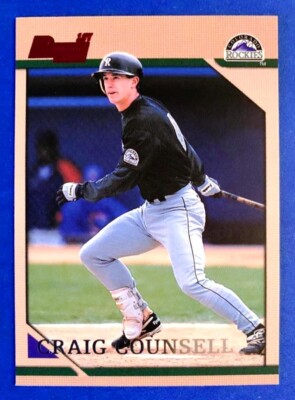 CRAIG COUNSELL Colorado Rockies 1996 Bowman Rookie RC Baseball Card ...