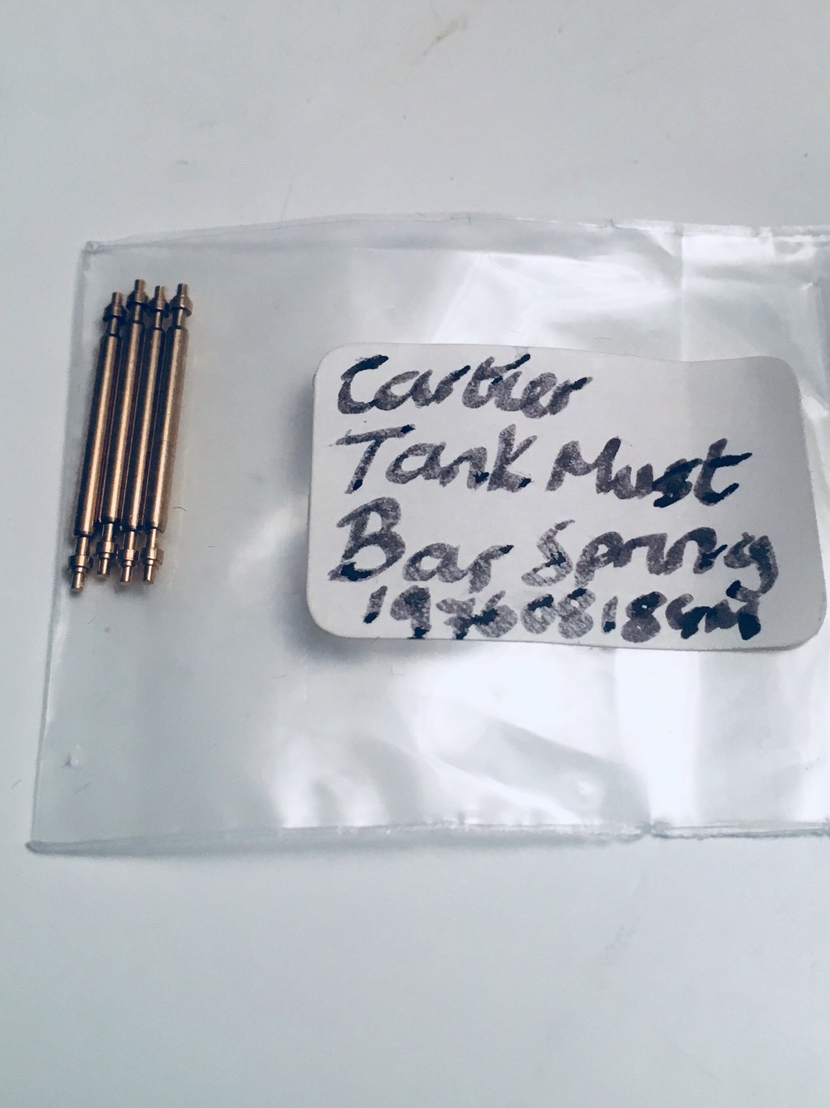 Cartier Tank Must Original Gold Spring Bar 18mm | eBay