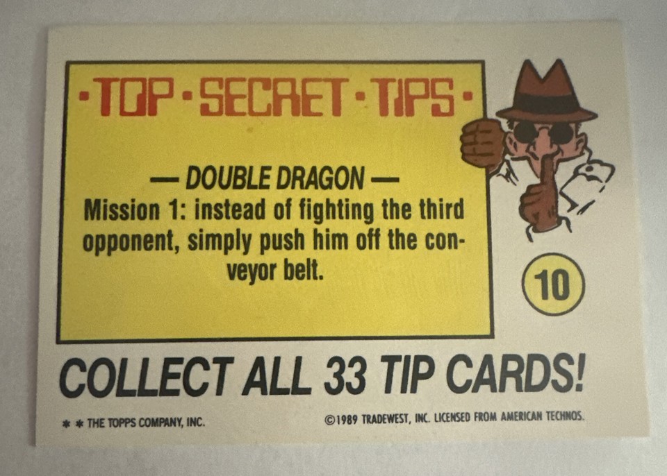 1989 Topps Nintendo Legend of Zelda Logo Game Tip Sticker Card #10 Link ...