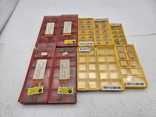100 Sandvik Mitsubishi Carbide Inserts - Various Types (As Shown ...