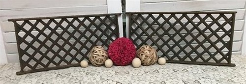 2 Flat Cast Iron Grates Fretwork Vent Cover Air Return Architectural ...