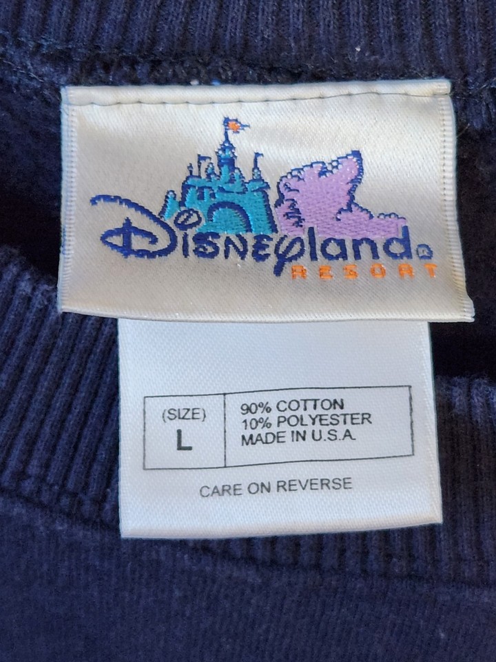 Vintage 2002 Walt Disney Disneyland Happy New Year Pullover Sweater ...