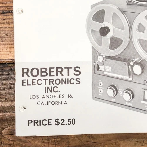 Roberts 770X-SS 771X Reel to Reel Service Manual Photocopy | eBay