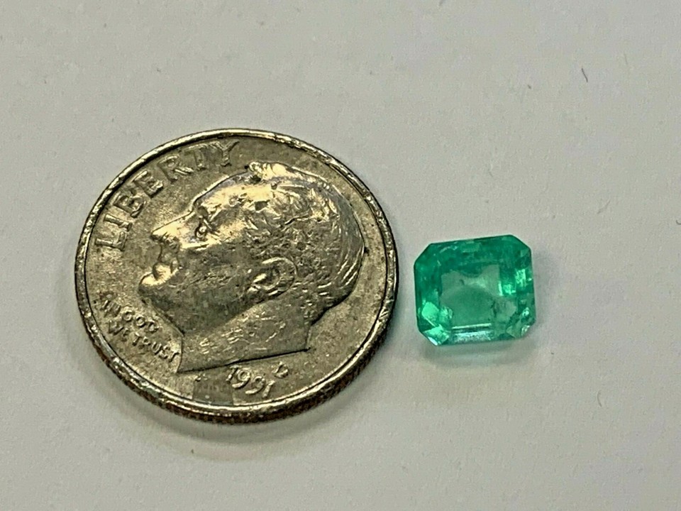 LOOSE GENUINE 1CT EMERALD CUT EMERALD | eBay