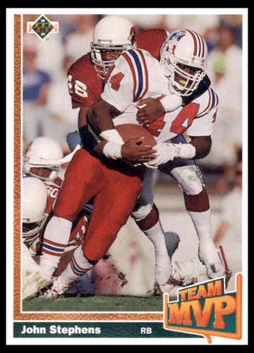 1991 Upper Deck #467 John Stephens New England Patriots Football Card ...