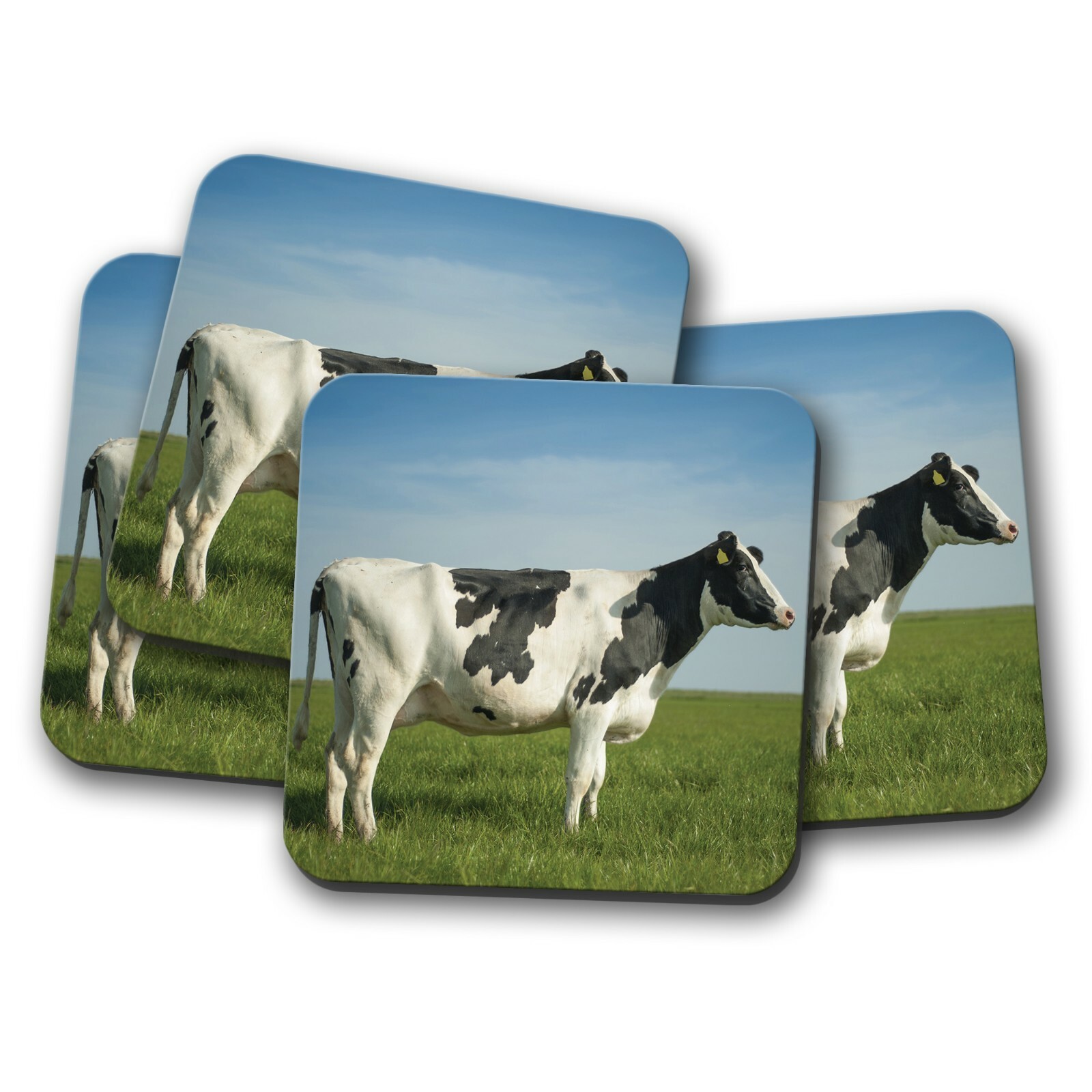 4 Set - Awesome Dairy Cow Coaster - Cattle Farm Farming Farmer Cool ...
