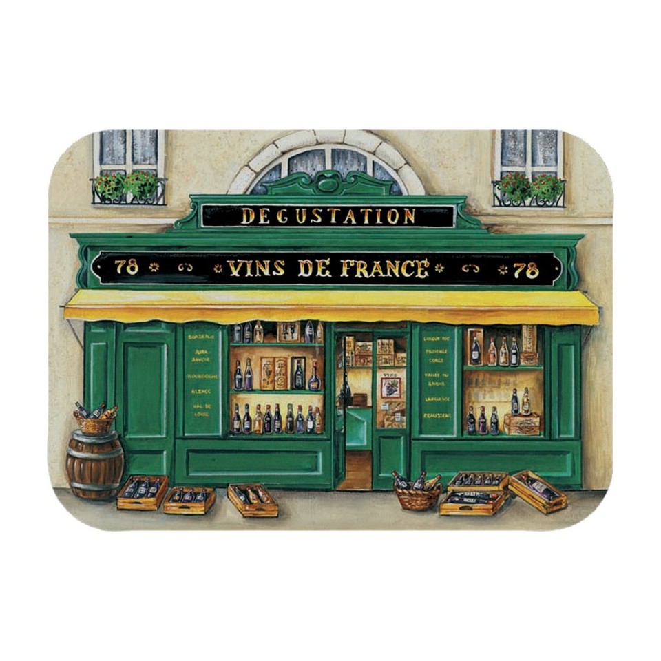 TORCHONS & BOUCHONS, SET OF 6, PARIS PERFUMERY FACADES, PLASTIC COATED ...