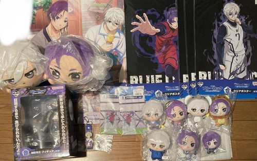 Banpresto Blue Lock Nagi Seishiro Reo Figure Set Poster Acrylic Stand ...