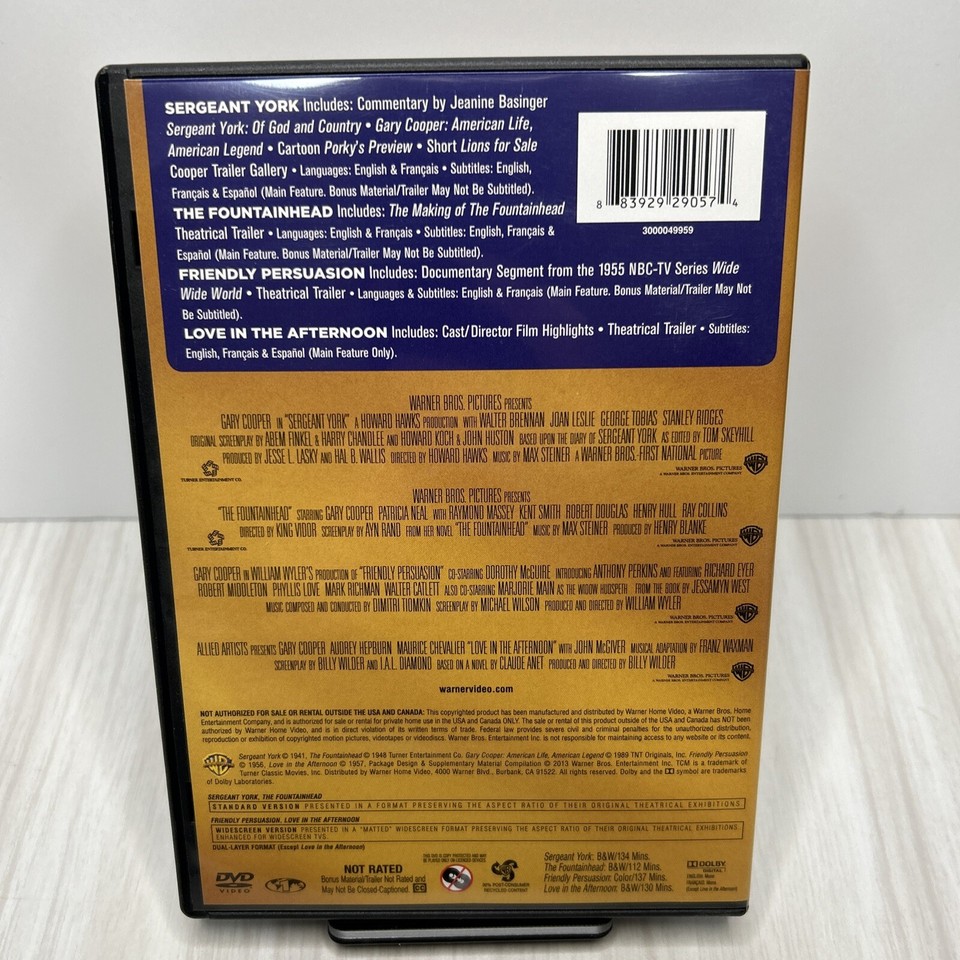 TCM Greatest Classic Legends Film Collection: Gary Cooper (DVD, 2013, 5 ...