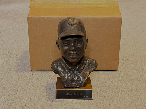 Tiger Woods Bronze Bust Statue Number 71 of 2000 Quality Collecibles ...
