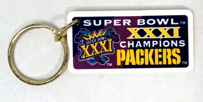 VTG NFL Game Day Tag Express Super Bowl XXXI Packers Champions Keychain ...