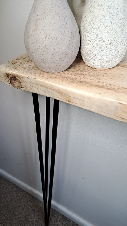 Rustic Radiator Cover With Hairpin Legs | Radiator Shelf | Console ...