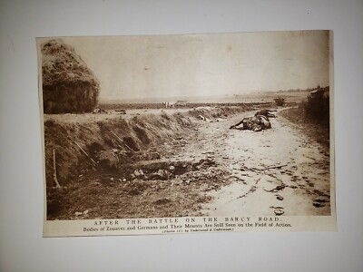 Battle of Barcy Road Zouaves Germans 1914 WW1 World War 1 Picture | eBay
