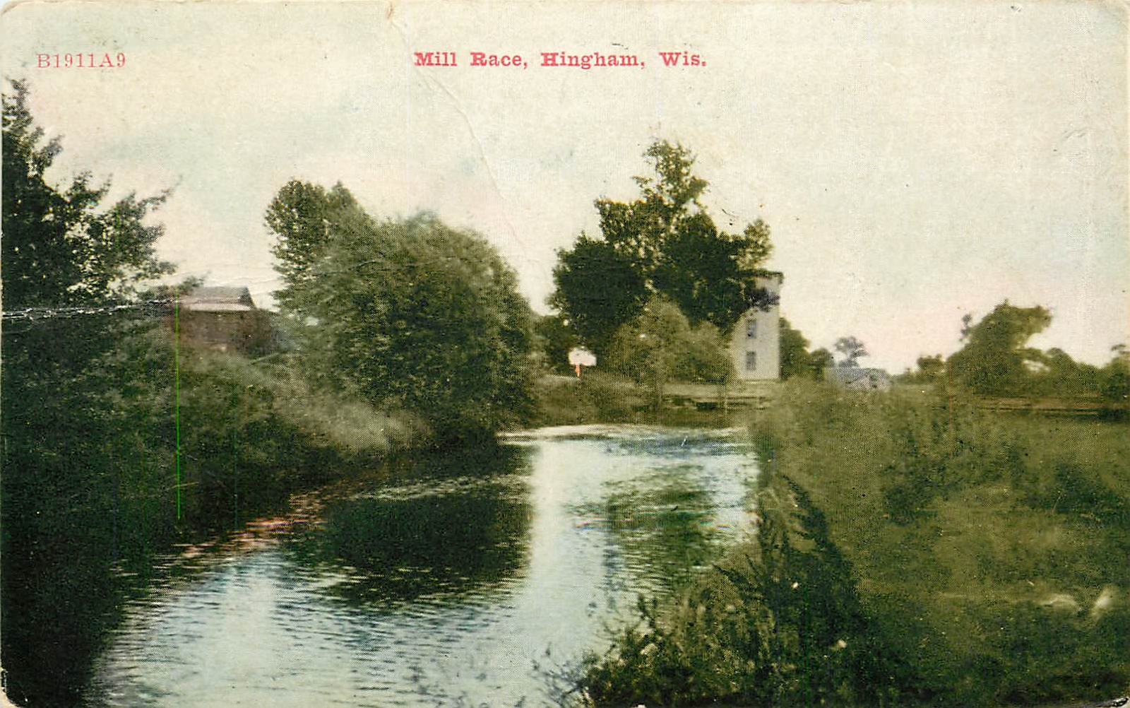 Wisconsin, WI, Hingham, Mill Race 1916 Postcard | eBay