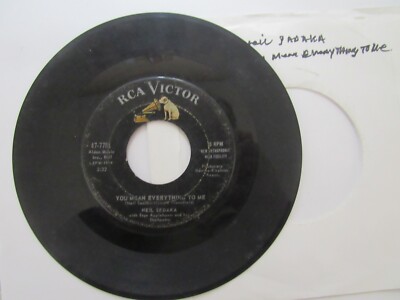 Old 45 RPM Record - RCA Victor 47-7781 - Neil Sedaka - You Mean ...