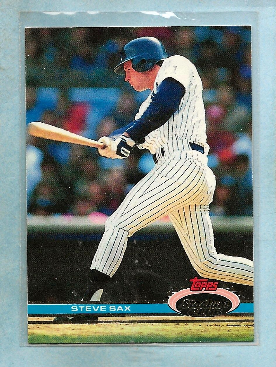 STEVE SAX - 1991 Stadium Club - #204 - Yankees - Comb. Shipping | eBay
