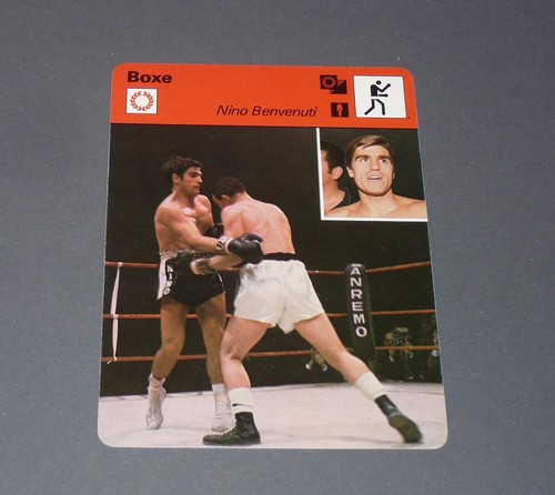 FICHE BOXE BOXING NINO BENVENUTI Vs DON FULLMER 1968 POIDS MOYENS ...