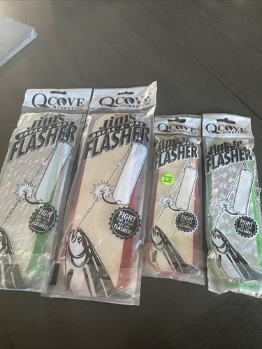 Lot Of 4 Jim’s Break A Way Flashers - Two 11” & Two 8” 2 Are Glow Pattern Qcove | eBay