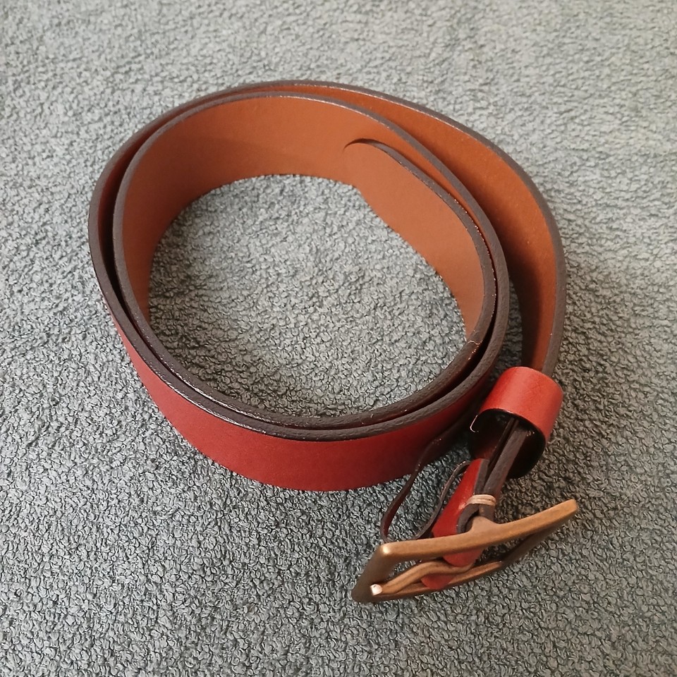 Volpi Concerie Leather Belt Size 30-34 Inch Waist Brown Brass Buckle ...
